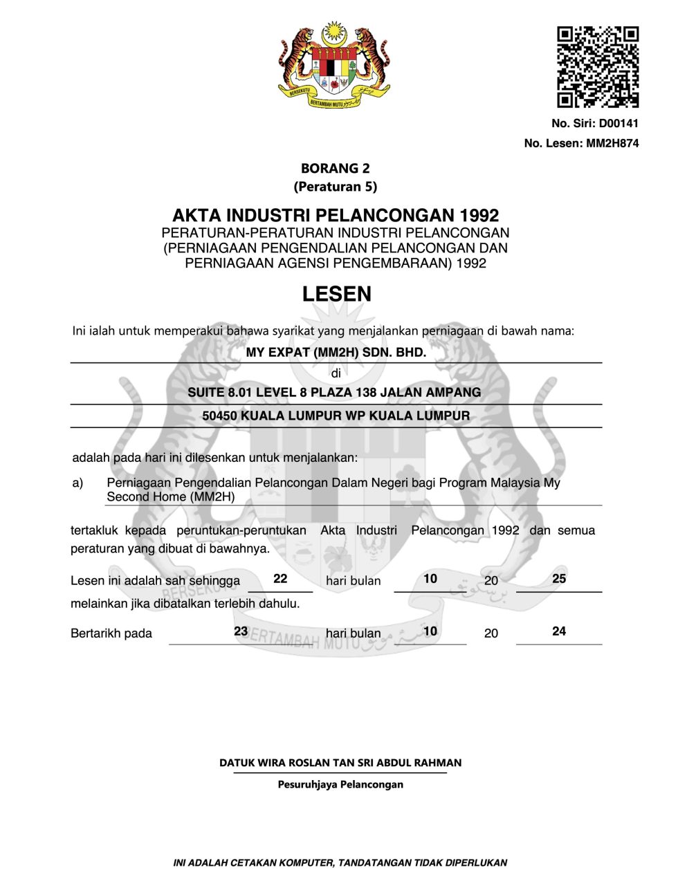 MM2H- Malaysia My Second Home Visa